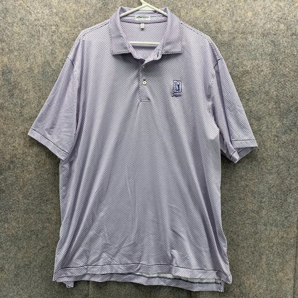 Peter Millar | Shirts | Peter Millar Polo Shirt Men Extra Large Purple ...